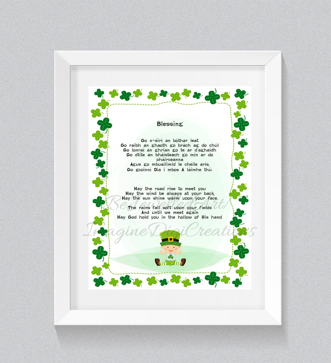 Irish Baby Blessing, Gaelic, Baby Shower,baby Blessing, Irish Baptism ...