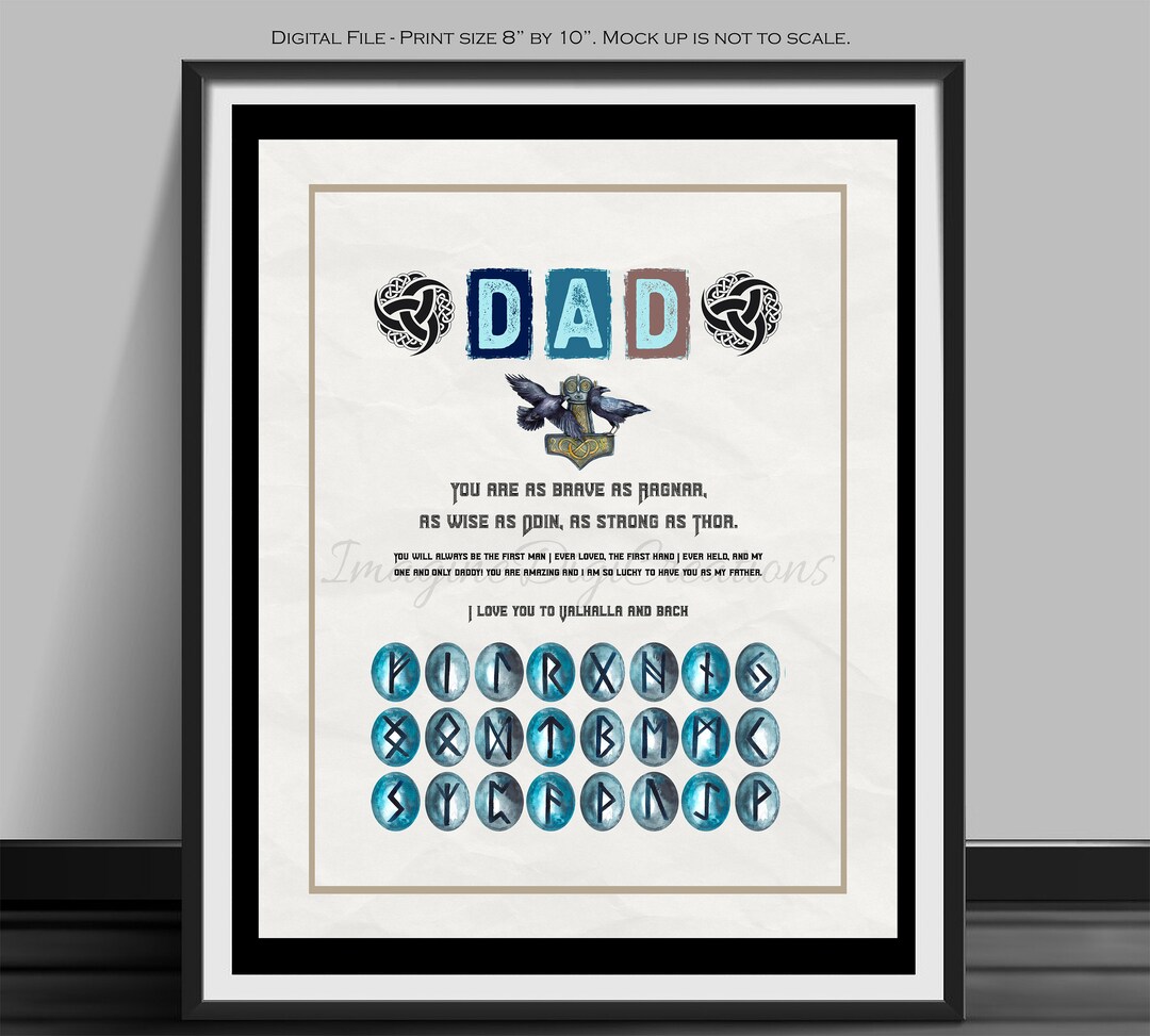 Daddy, Fathers Day, Viking Dad,viking Daddy Message,viking,little ...