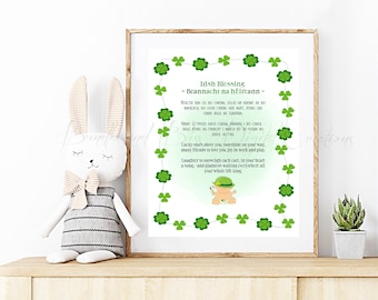 Irish Baby Blessing, Gaelic, Baby Shower,baby Blessing, Irish Baptism ...