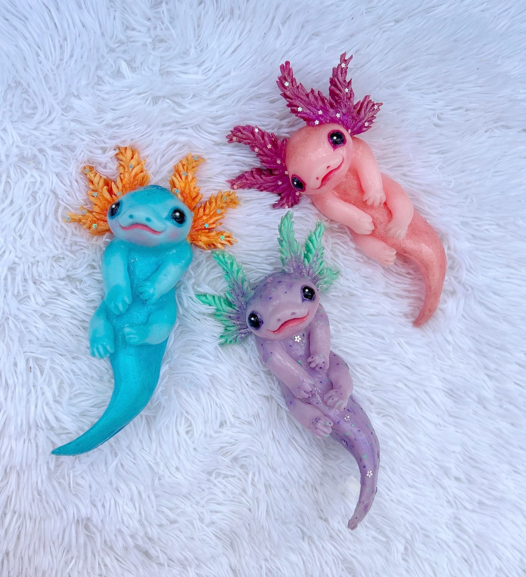 Ready to Ship, Fantasy Axolotl, Squishy, Squishy Animal, Puppy Pet Play ...