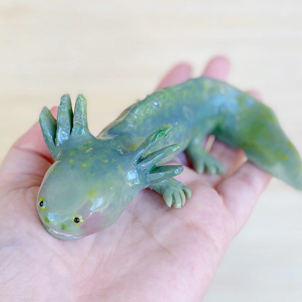 Green Axolotl - Etsy