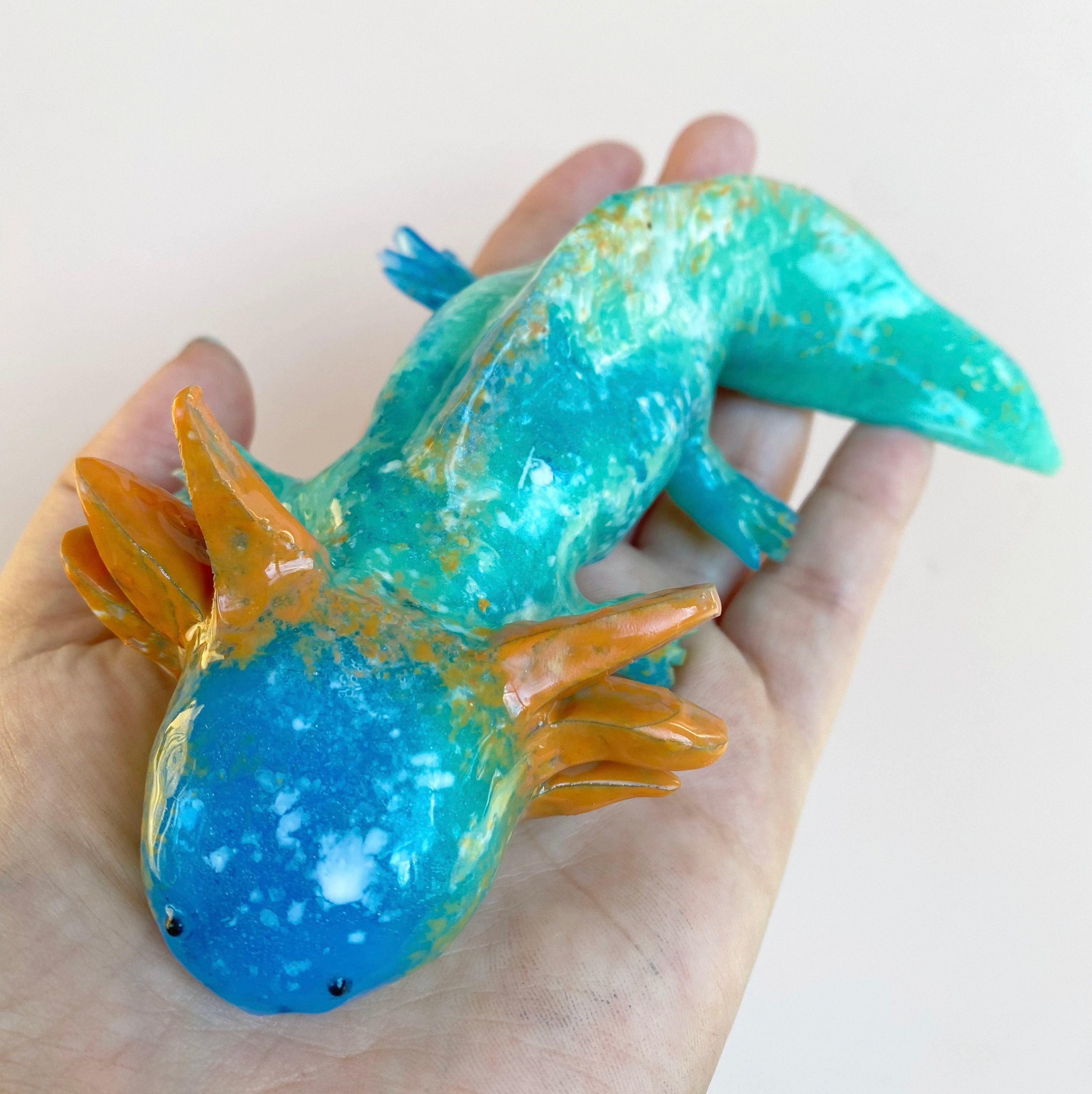 Blue Axolotl Axolotl Silicone Axolotl Squishy Animal - Etsy Canada