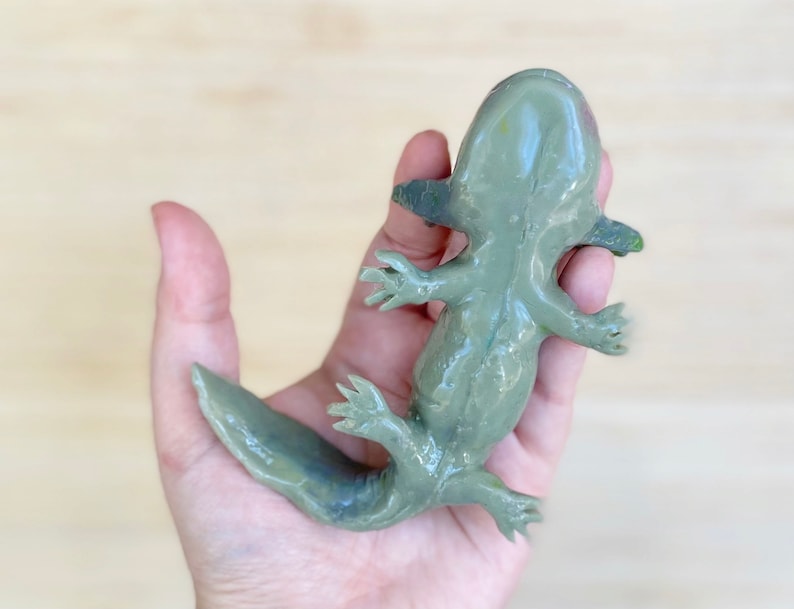 Wild Green Axolotl, Axolotl, Squishy Axolotl, Squishy Animal, Puppy Pet ...