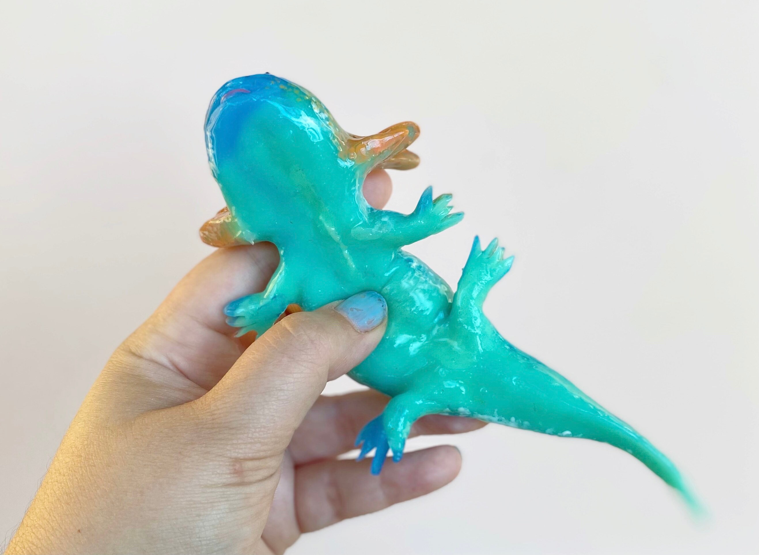 Blue Axolotl Axolotl Silicone Axolotl Squishy Animal - Etsy Canada