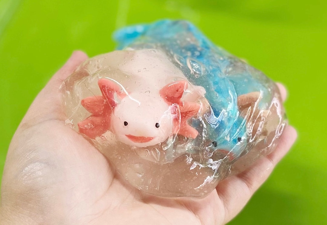 Slime Axolotl, Axolotl, Silicone Axolotl, Squishy, Squishy Animal ...