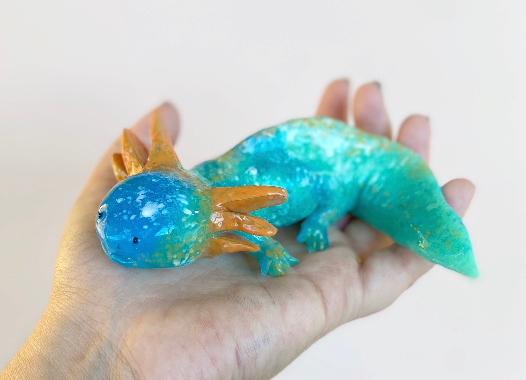 Blue Axolotl Axolotl Silicone Axolotl Squishy Animal - Etsy Canada