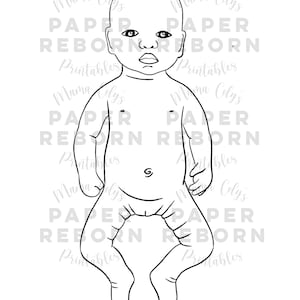 Paper Reborn Paper Doll DIY Doll Paper Activity | Etsy