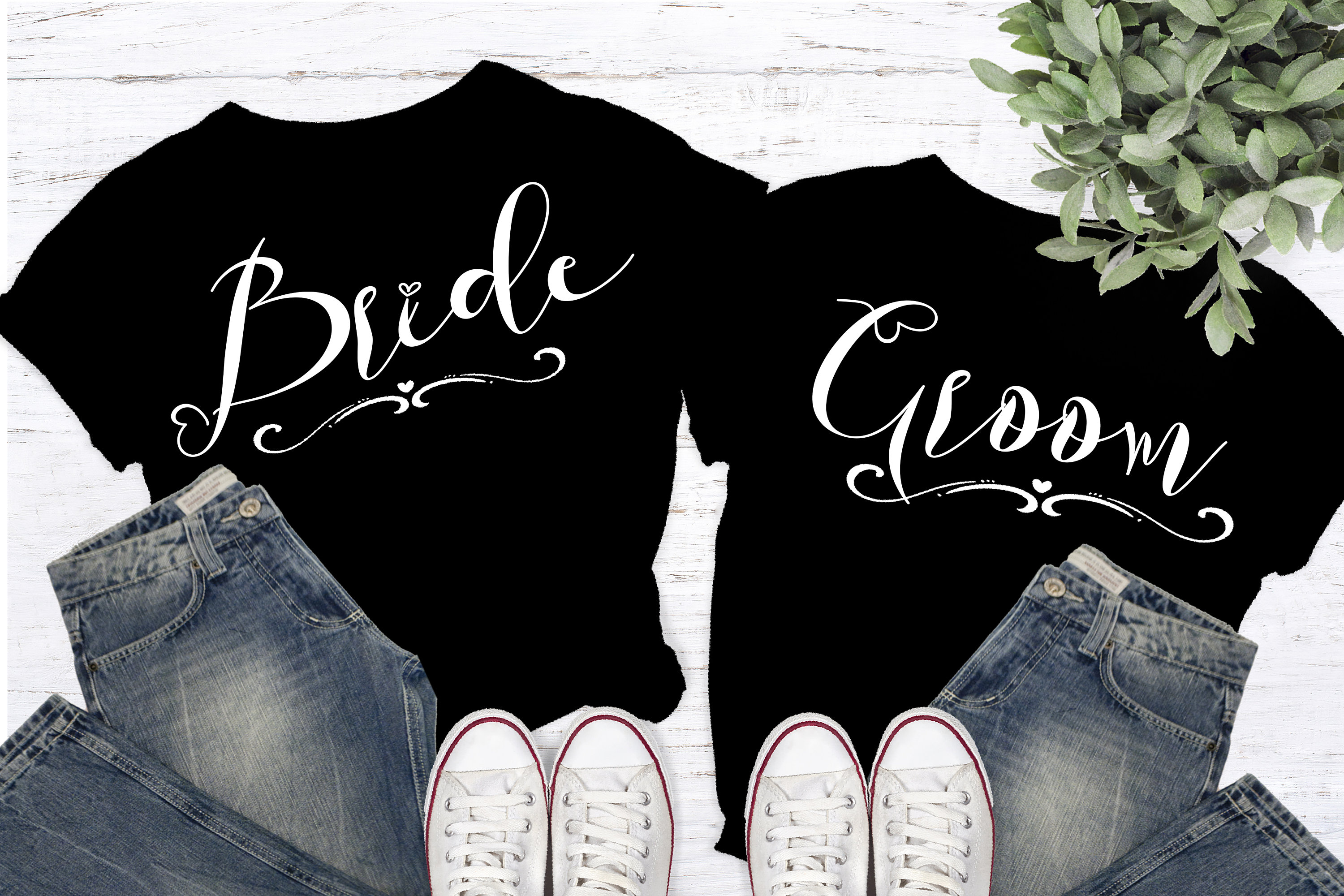 Bride And Groom Wedding T Shirts Couple Shirts Honeymoon Etsy