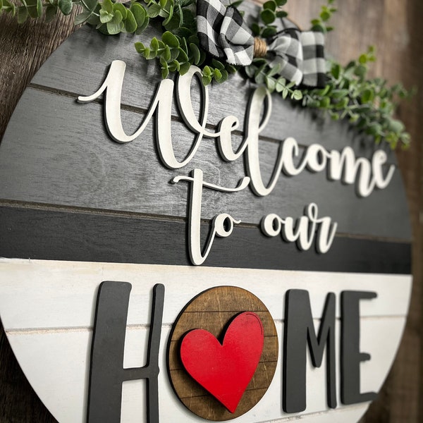 Interchangeable Welcome Sign - Etsy