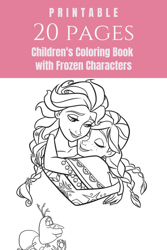 20 Pages INSTANT PRINTABLE DOWNLOAD Children's Coloring | Etsy