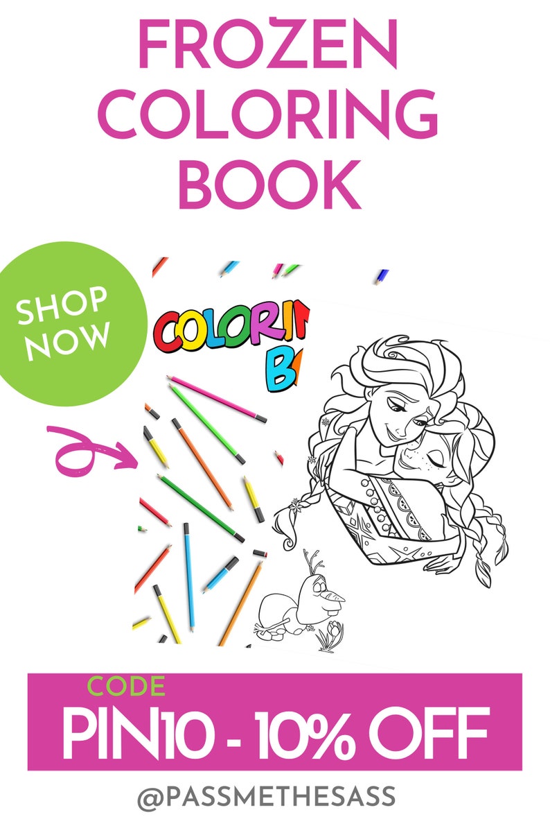 20 Pages INSTANT PRINTABLE DOWNLOAD - Children's Coloring Book With ...