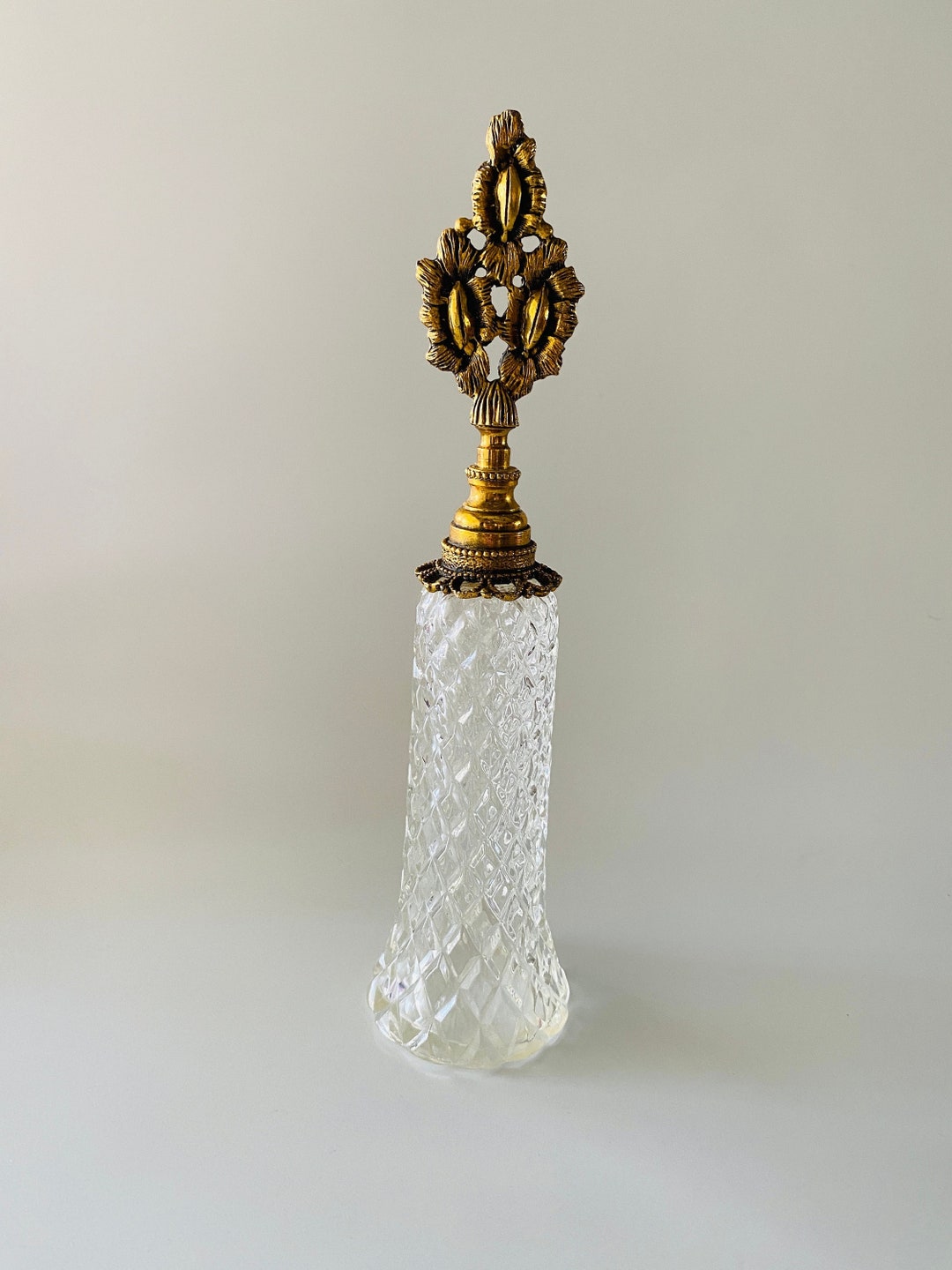 Perfume Bottle 9 Holywood Regency Glass W/ Gold Gilt - Etsy