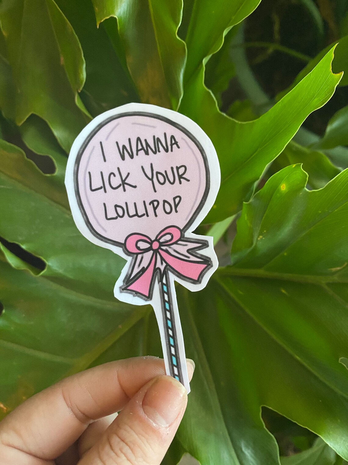 I Wanna Lick Your Lollipop Sticker Etsy