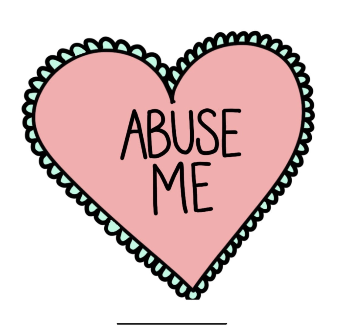 Abuse Me Sticker | Etsy