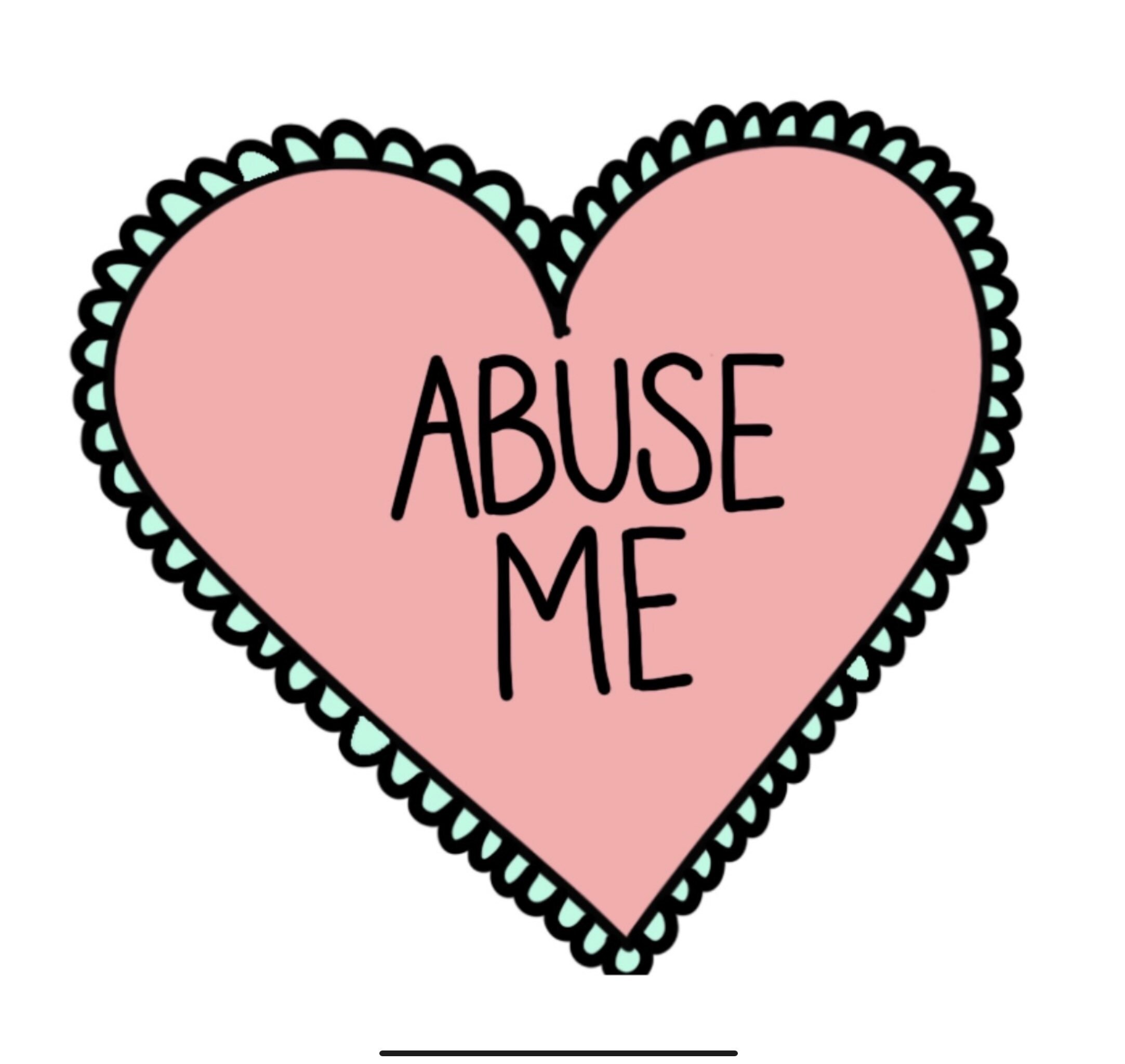 Abuse Me Sticker | Etsy