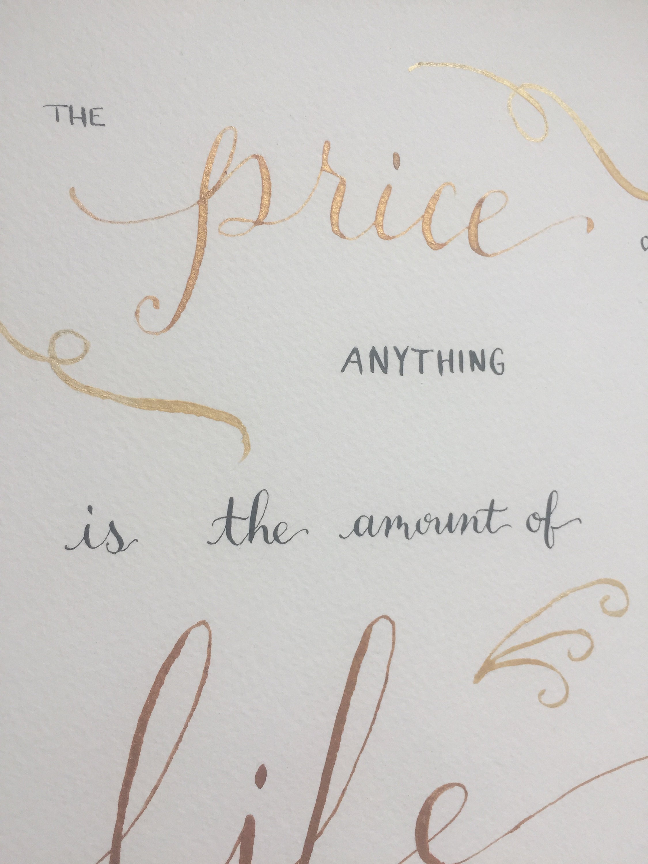 Custom Modern Calligraphy Quote Inspirational Quotes for Home - Etsy