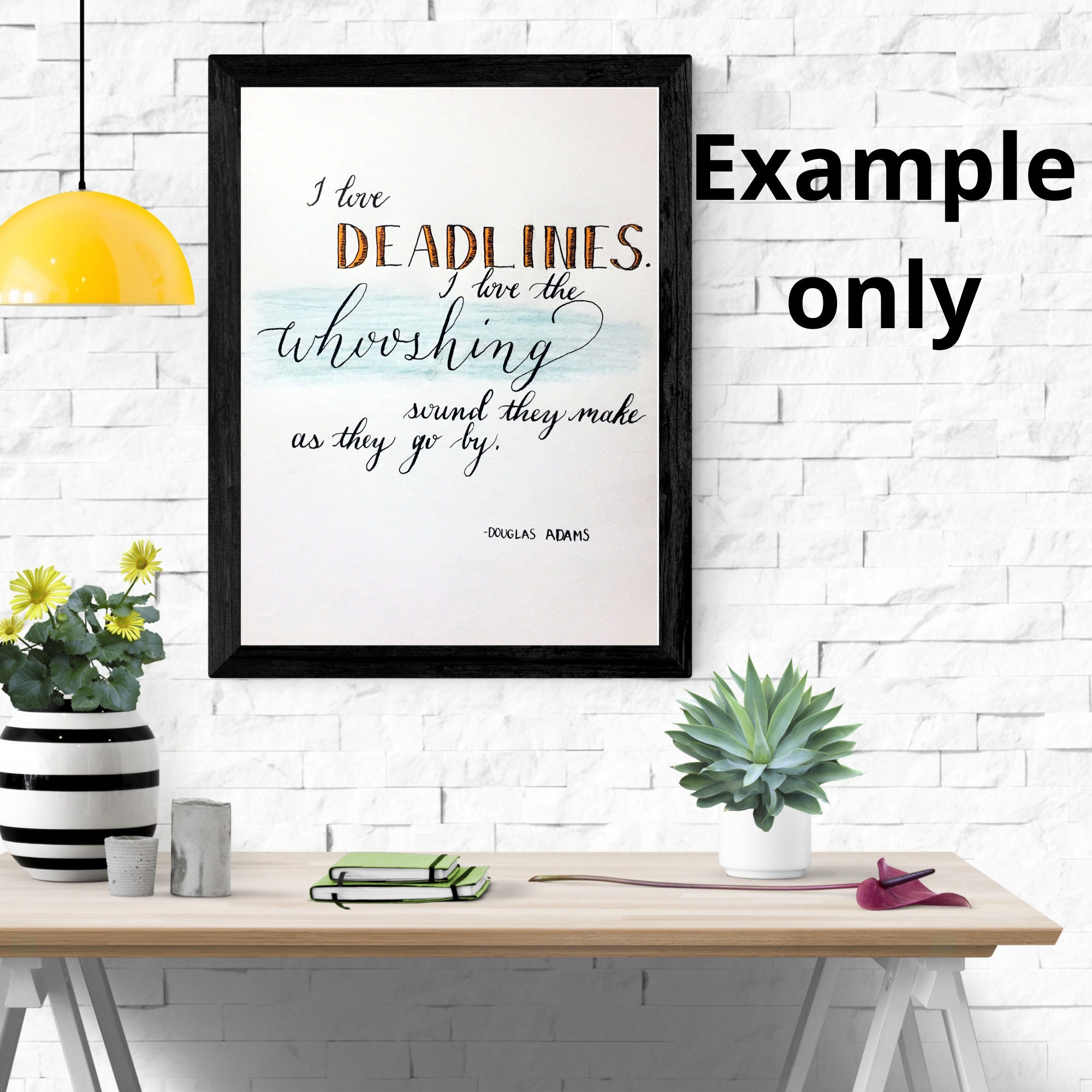 Custom Modern Calligraphy Quote Inspirational Quotes for Home - Etsy