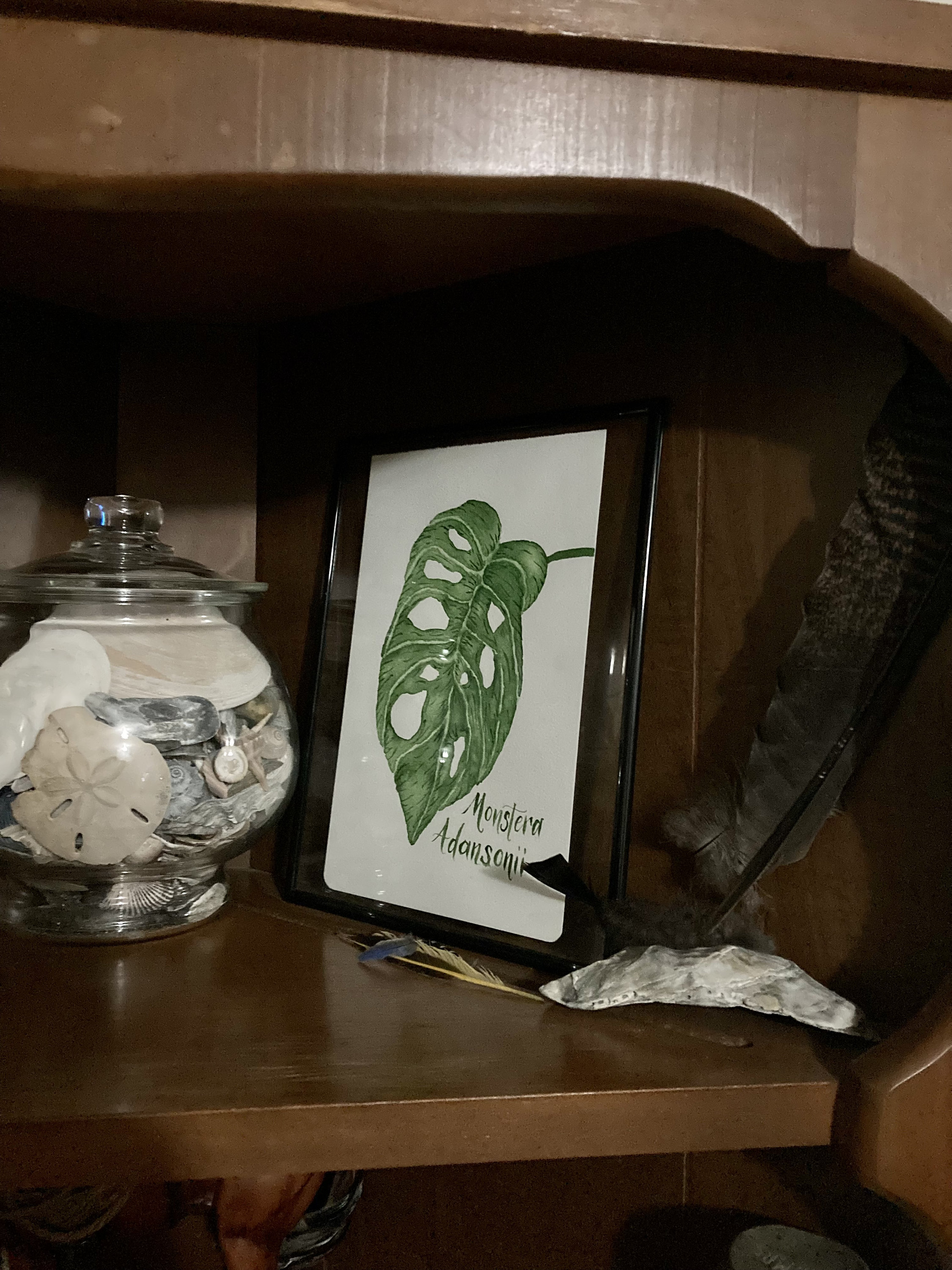 Monstera Art Print // Watercolor Print // Monstera Adansonii // Green ...