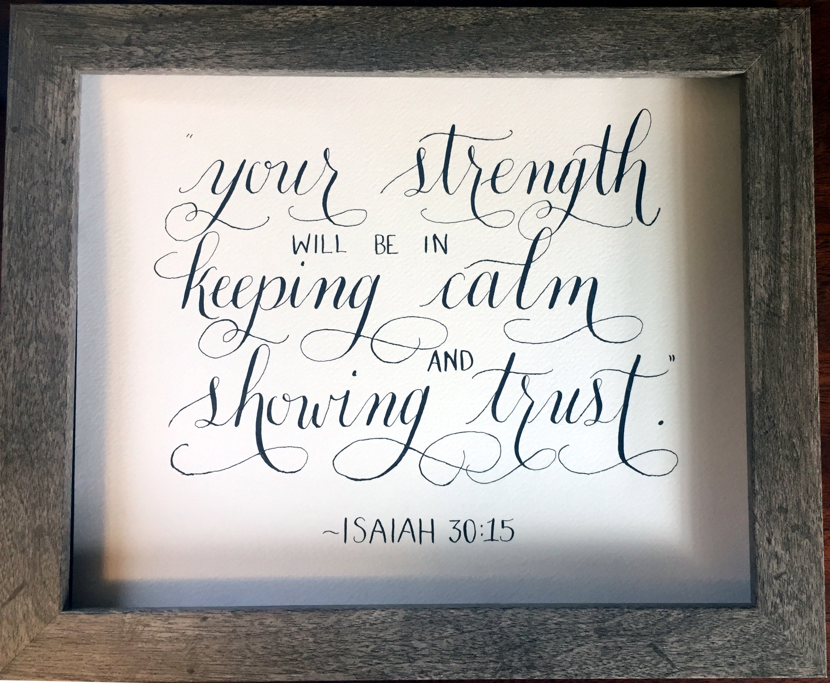 Custom Modern Calligraphy Quote // Inspirational Quotes for Home or ...