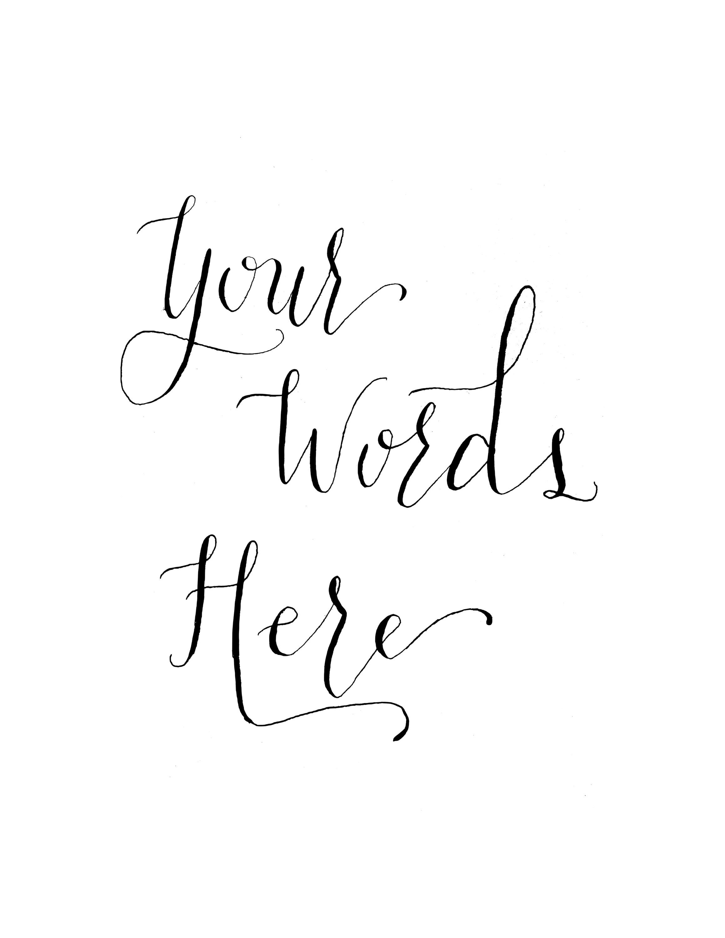 Custom Modern Calligraphy Quote Inspirational Quotes for Home - Etsy
