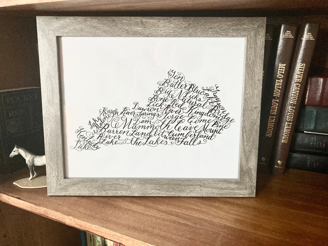 Kentucky State Parks Calligraphy Wall Art - Etsy