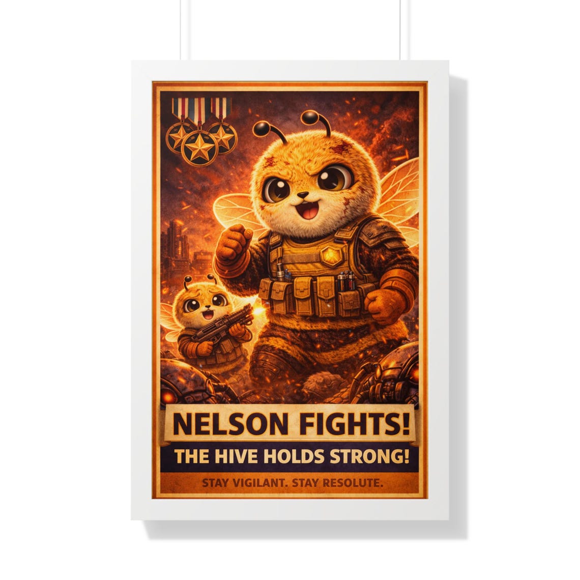 Nelson Propaganda Response Unit Poster | Framed Vertical CRM Command ...