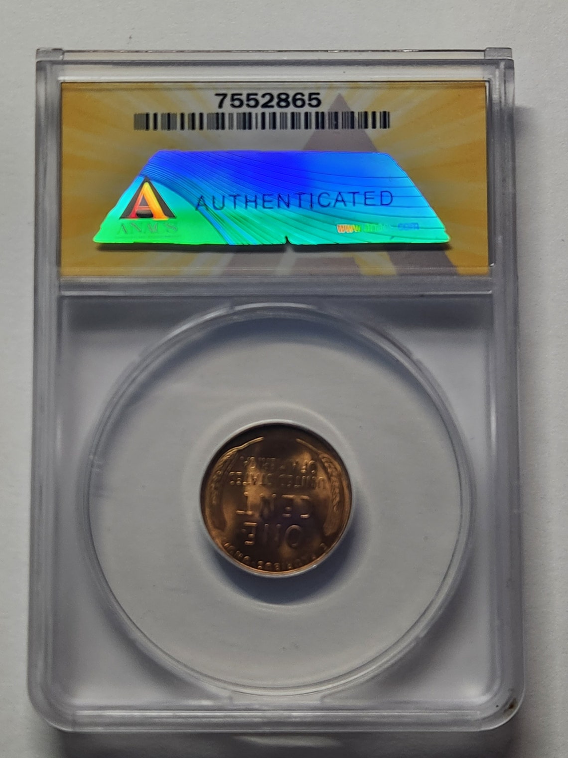 1948 S Lincoln Wheat Penny MS64RB Obverse Die Break ANACS - Etsy