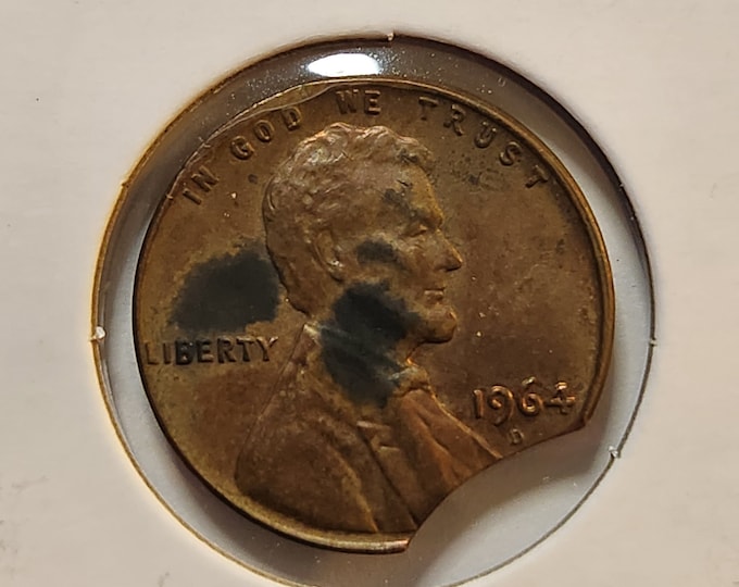 1964-D Clipped Planchet Error Lincoln Cent Penny - Etsy