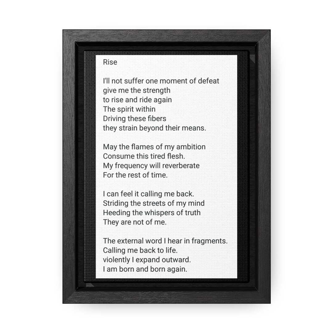 Rise Gallery Canvas Wraps, Vertical Frame - Etsy