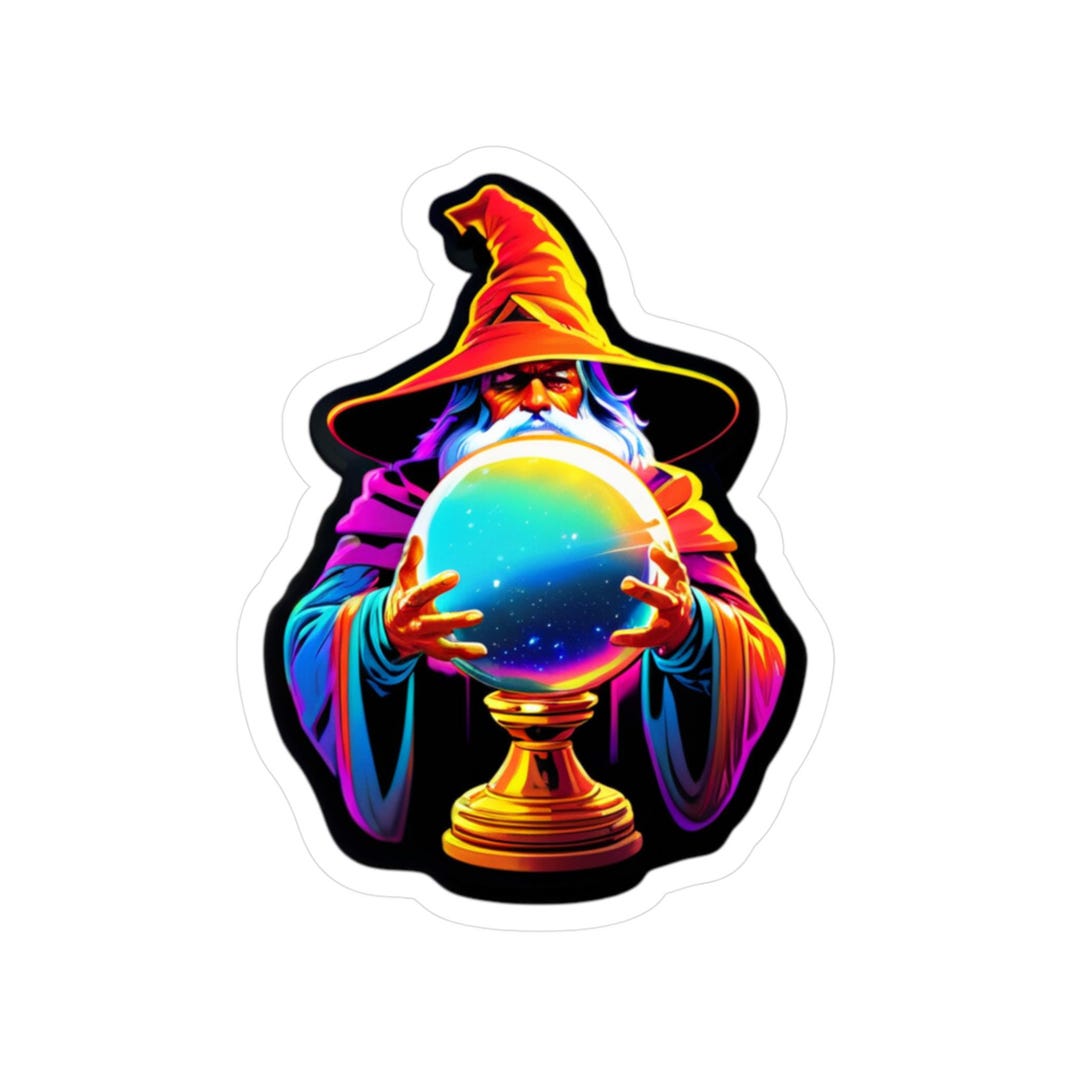 Vinyl Decal, Magical Orb Ponderings, Sorcery Sticker, Enchanting Laptop ...