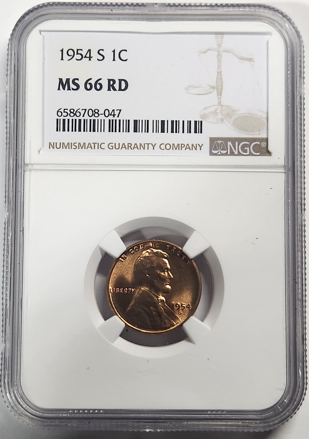 1954 S Lincoln Wheat Penny MS66 RD - Etsy