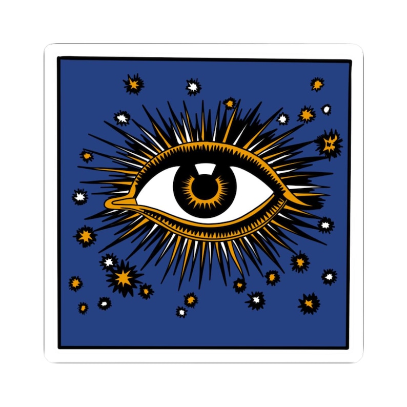 All Seeing Eye Sticker - Magical Cosmic Witchcraft Vinyl Decal - Etsy
