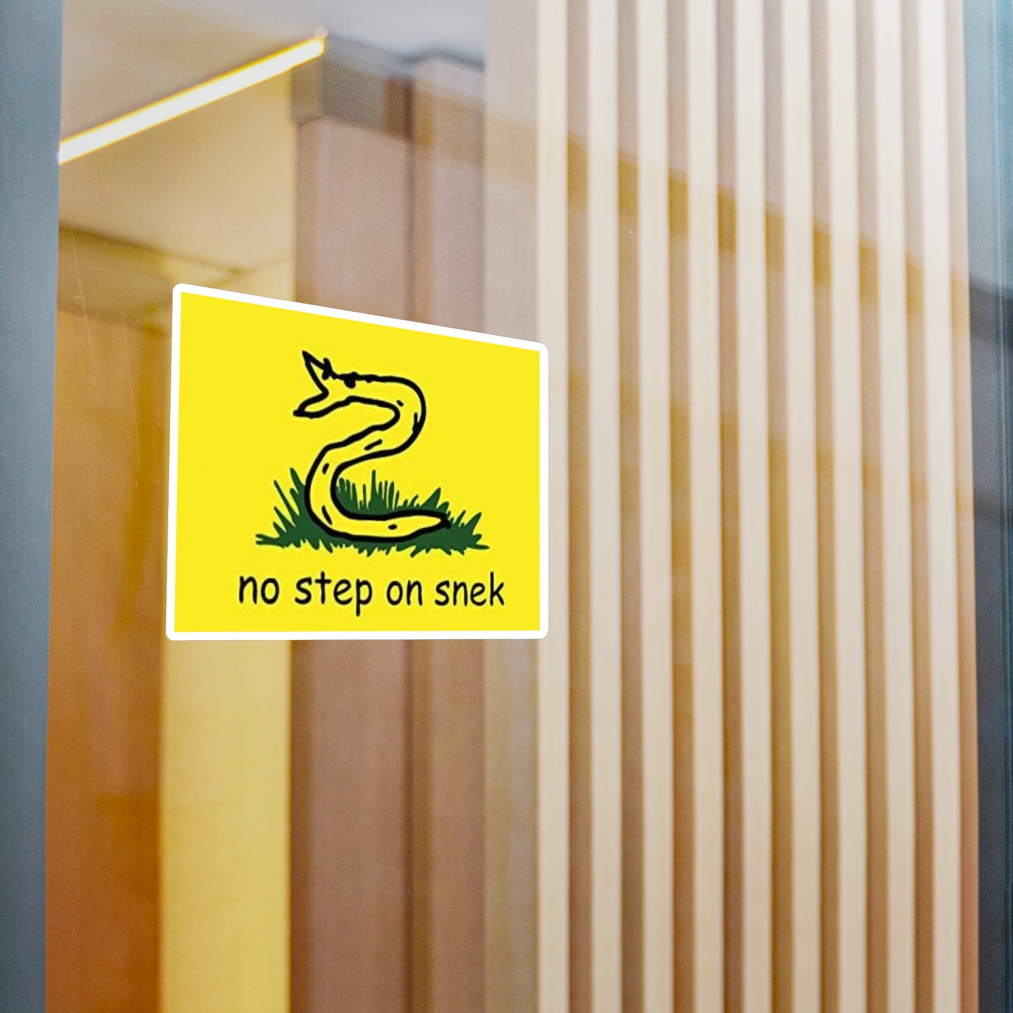 No Step on Snek Kiss-cut Vinyl Decals - Etsy