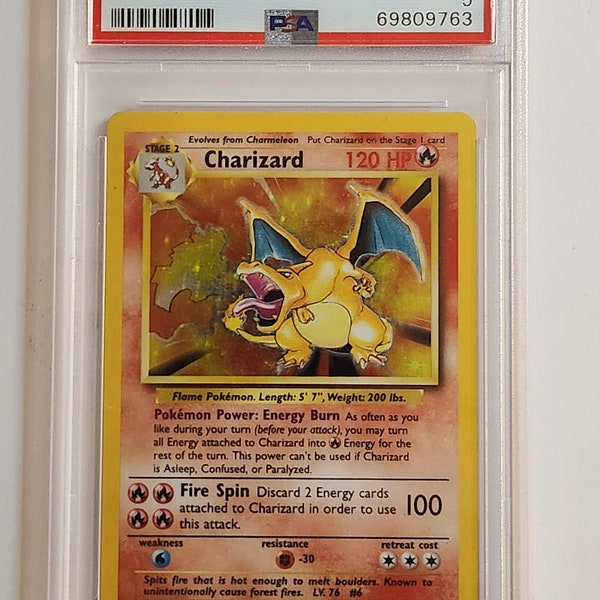 Psa Base Set Charizard - Etsy