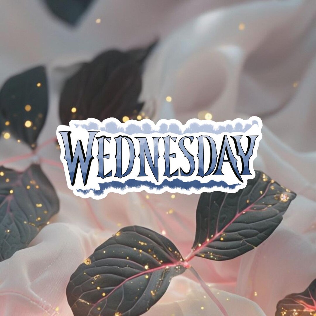Wednesday Fan-art Logo Kiss-cut Vinyl Decals - Etsy