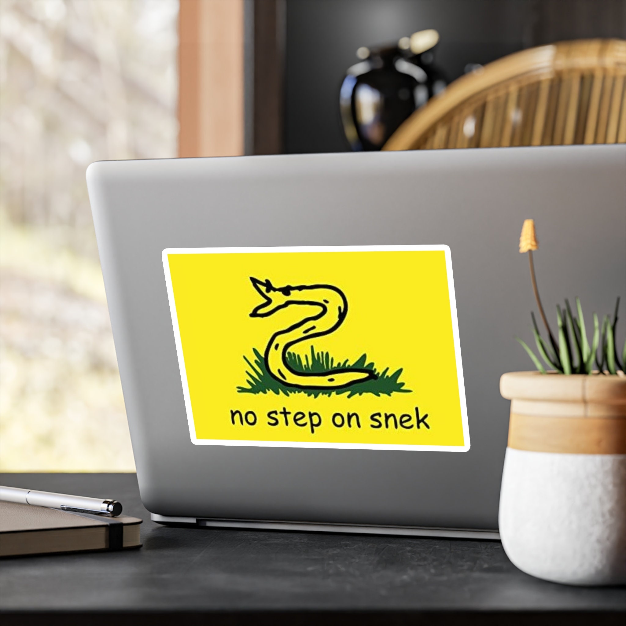 No Step on Snek Kiss-cut Vinyl Decals - Etsy