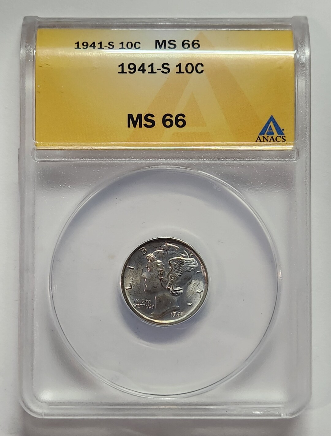 1941 S Mercury Dime MS66 ANACS - Etsy