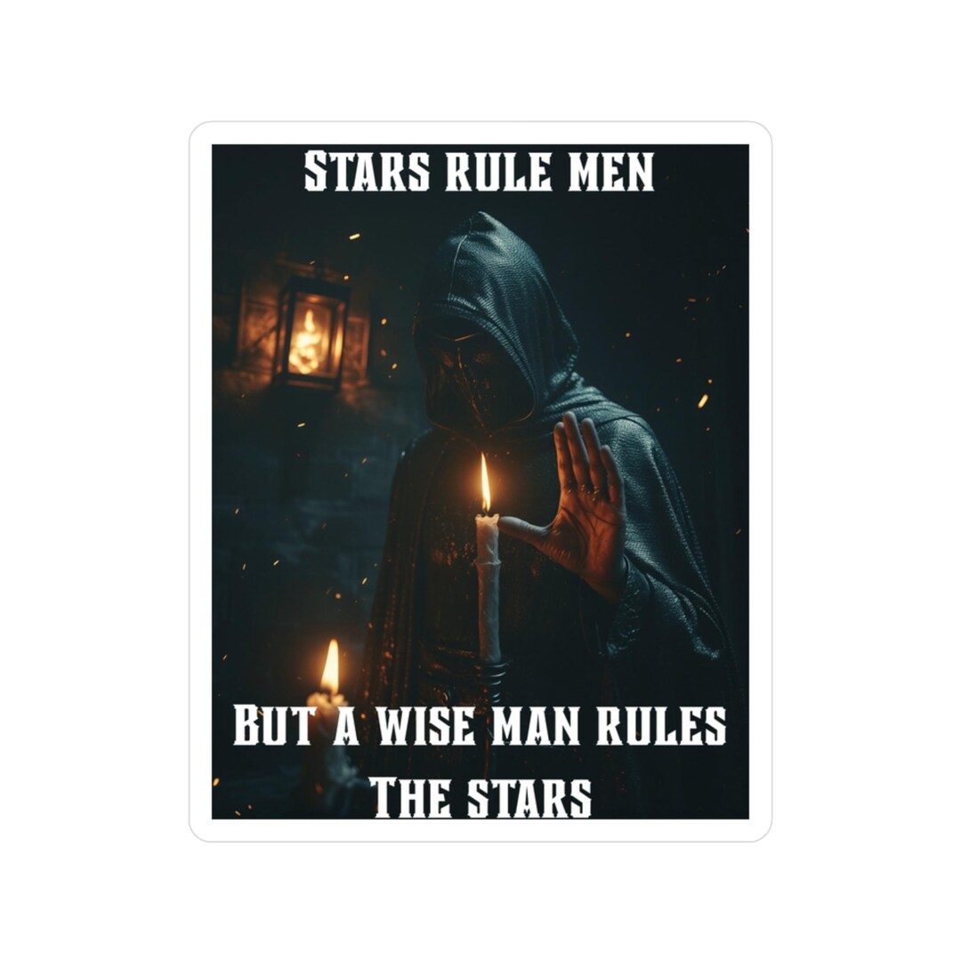 Stars Rule Men - Wizard Vinyl Decal Sticker, Alchemical, Hermetic and ...