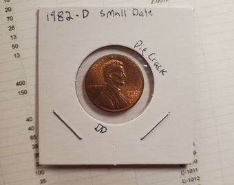 1982 Penny Small Date - Etsy