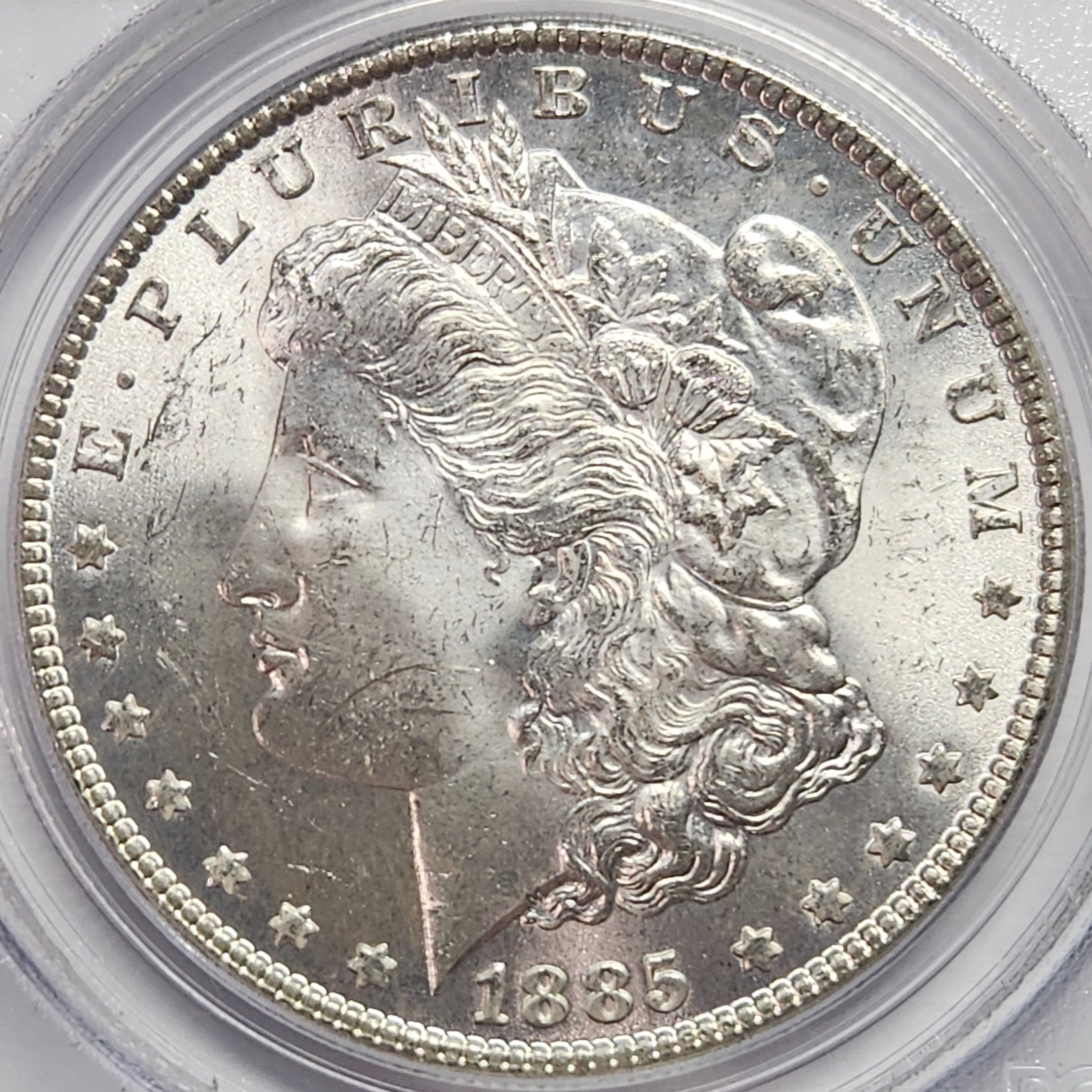 1885 P Morgan Silver Dollar MS64 Old Green Label PCGS - Etsy
