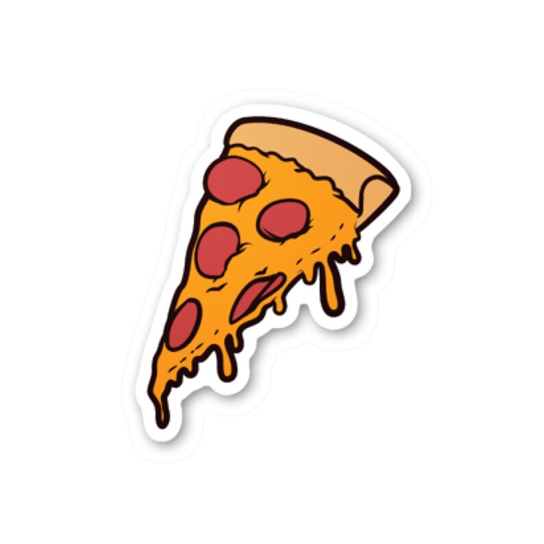 Pizza Gains Kiss-cut Vinyl Decals - Etsy