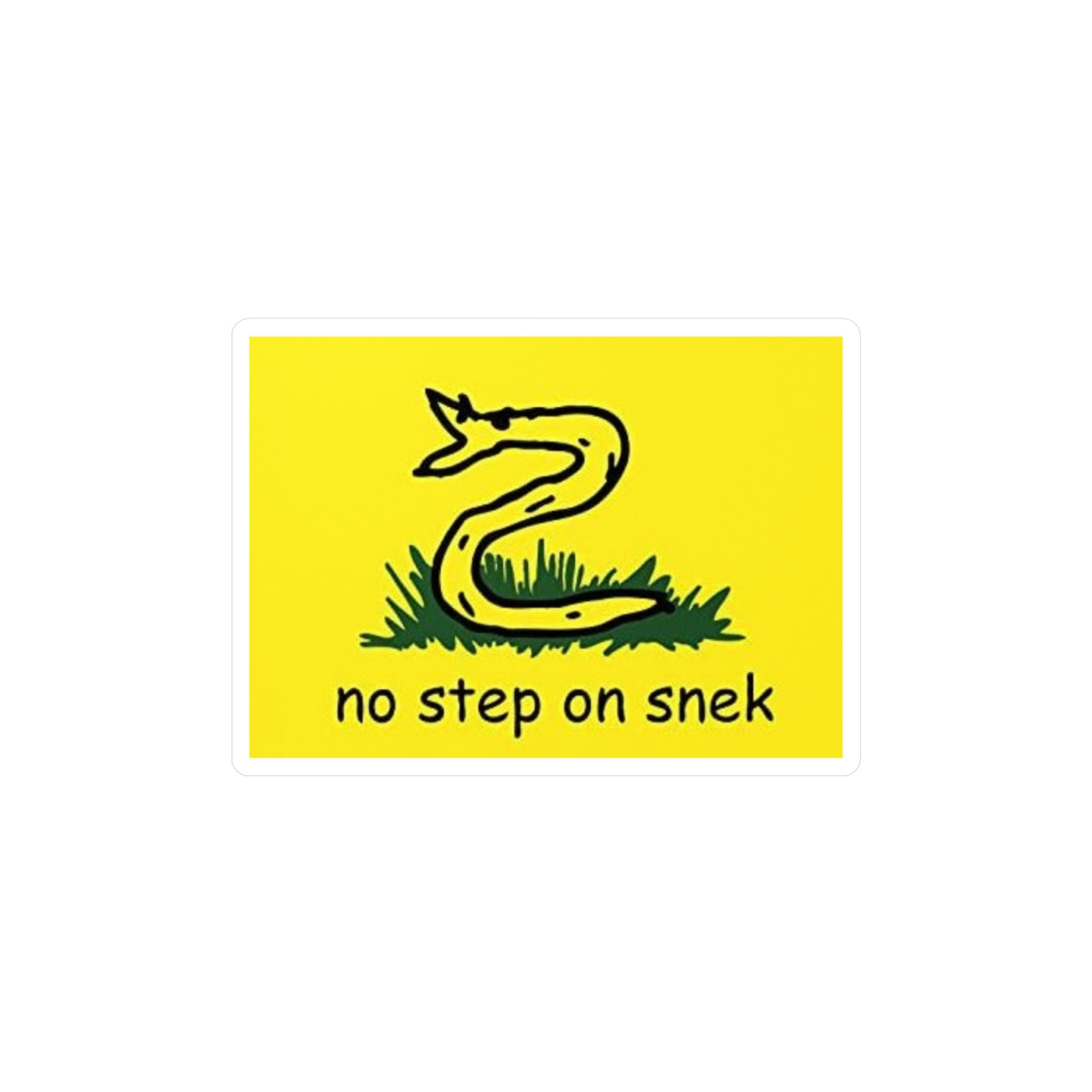 No Step on Snek Kiss-cut Vinyl Decals - Etsy