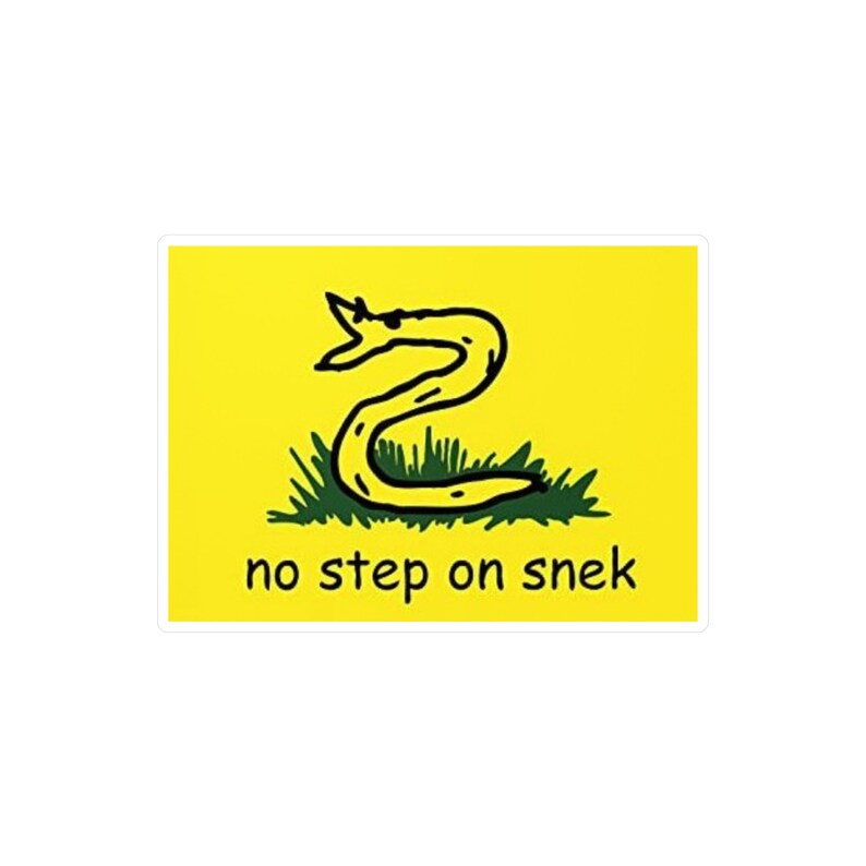 No Step on Snek Kiss-cut Vinyl Decals - Etsy