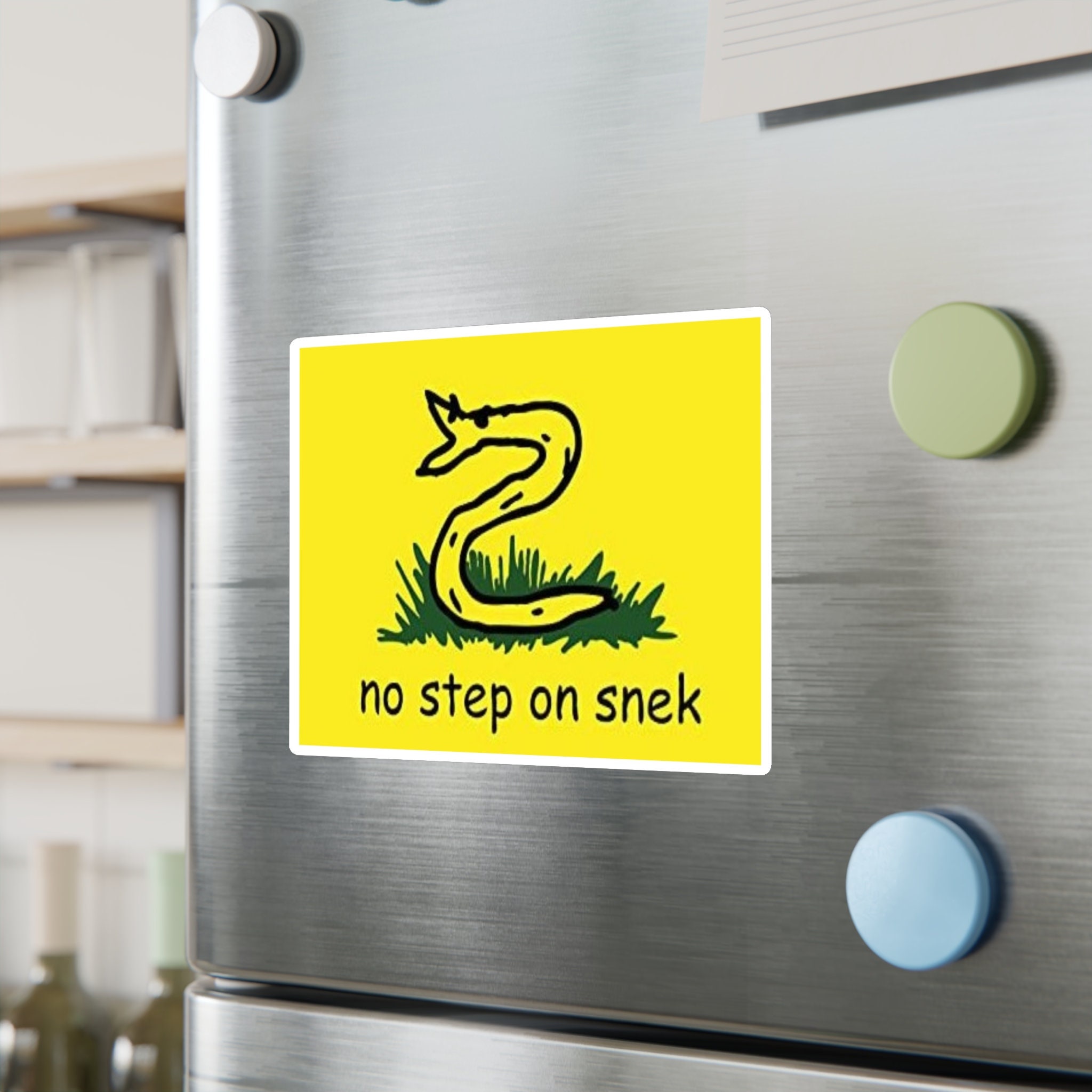 No Step on Snek Kiss-cut Vinyl Decals - Etsy