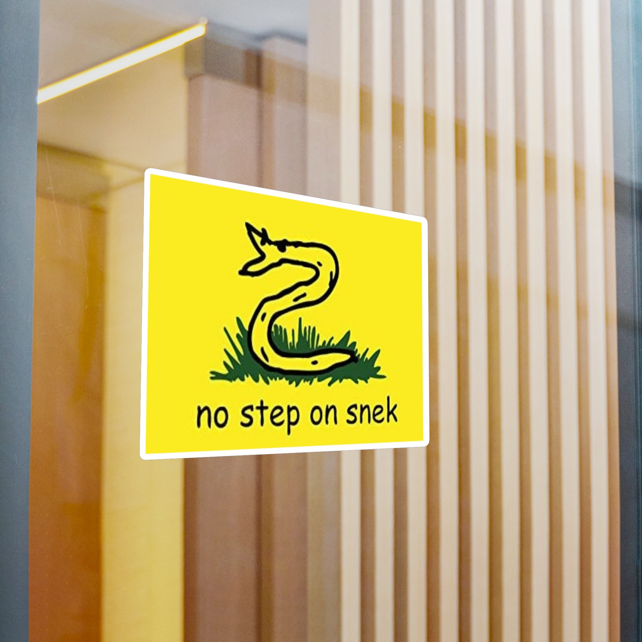 No Step on Snek Kiss-cut Vinyl Decals - Etsy