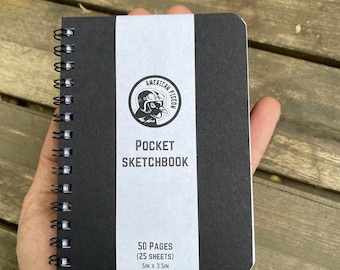 Pocket Sketchbook - Etsy