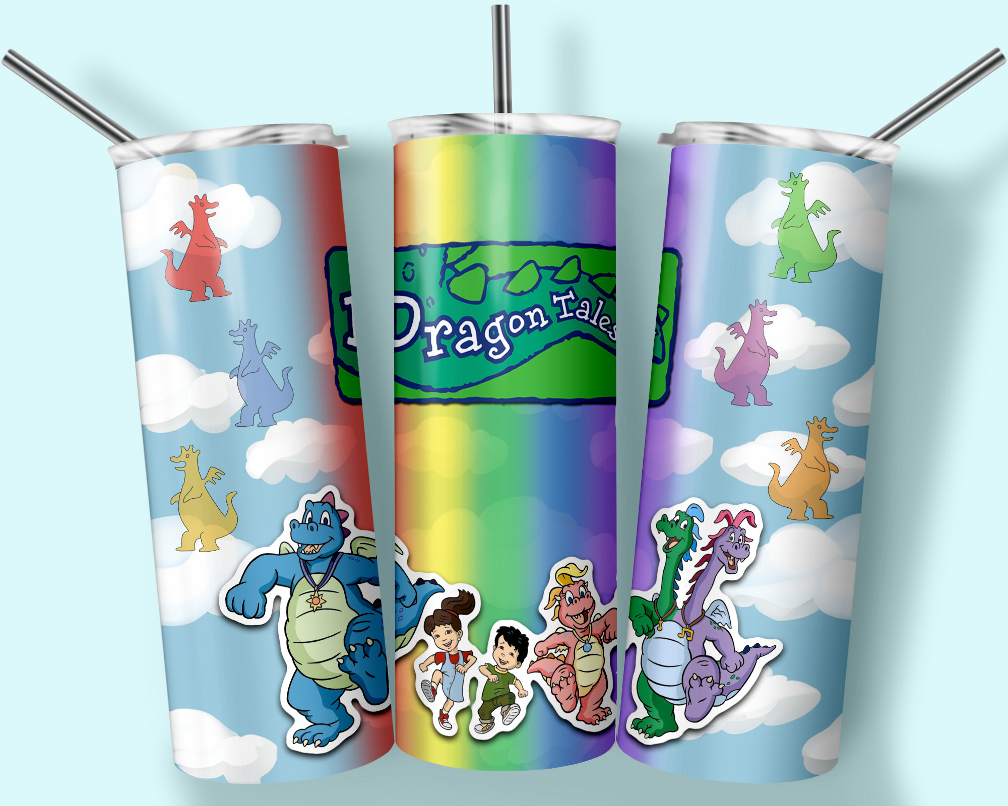 Dragon Tales, Emmy, Max, Cassie, Ord, Dragons, 90s Show, Fantasy, 20oz ... Dragon Tales, Emmy, Max, Cassie, Ord, Dragons, 90s Show, Fantasy, 20oz ...