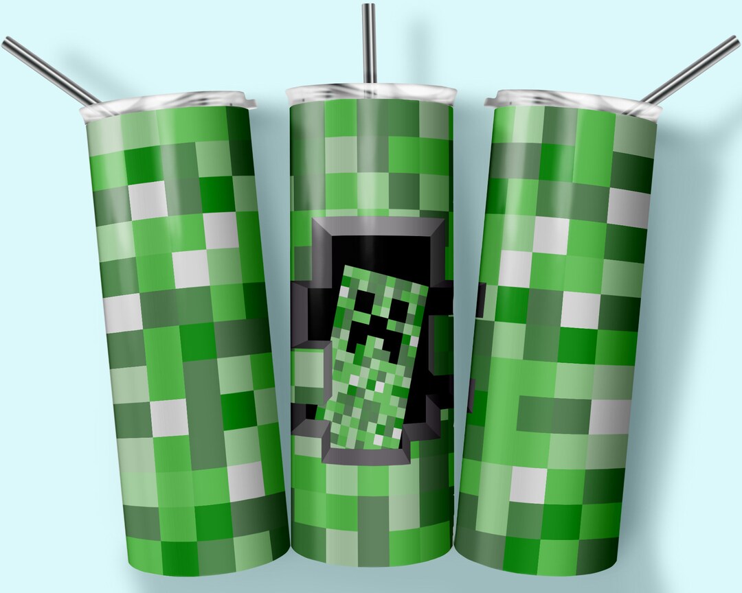 Minecraft Design, Creeper Design, Adventure Game, Gaming, Blocks, 20oz ...