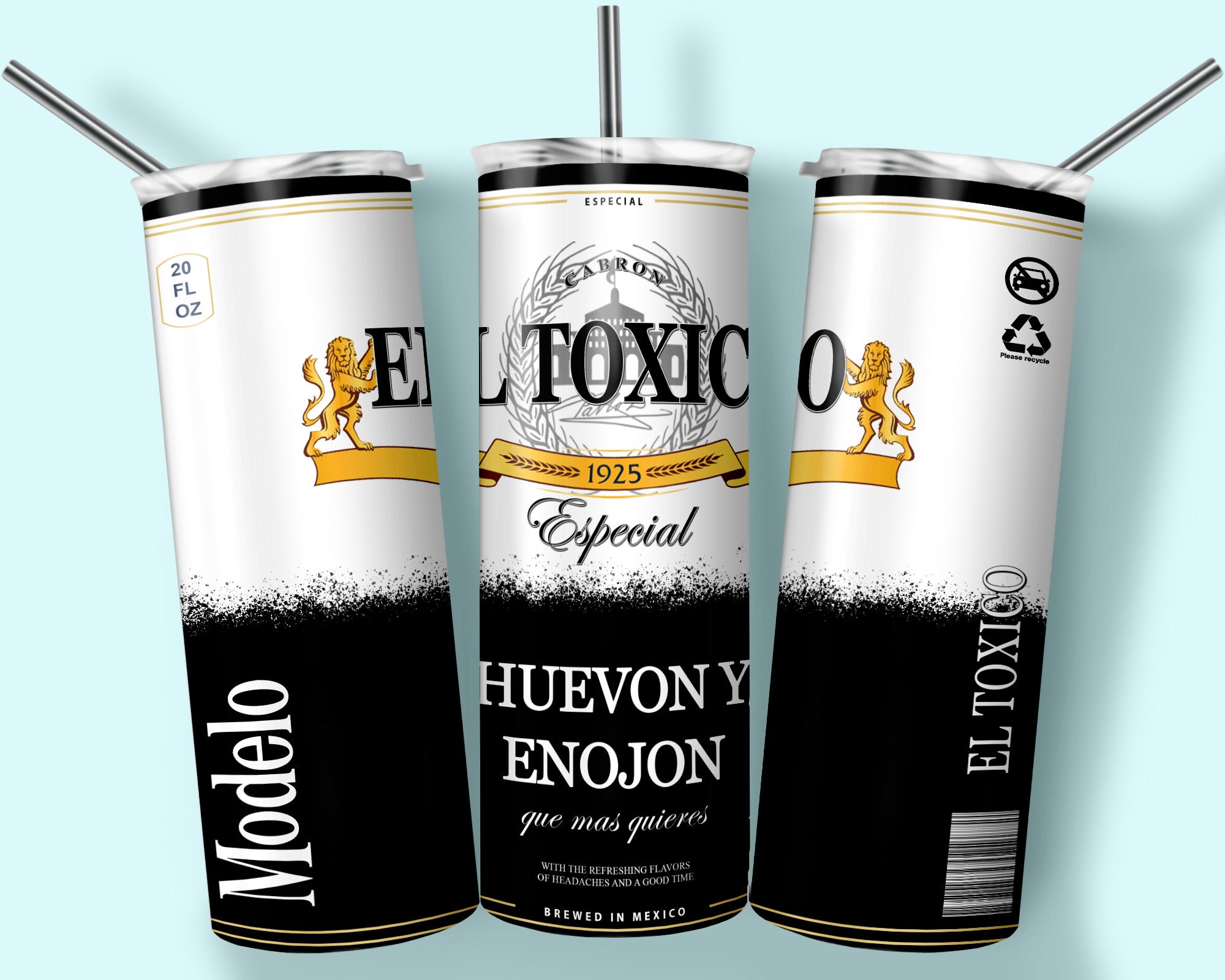 Toxico Tumbler Design, El Toxico, 20oz Tumbler Design, Sublimation ...