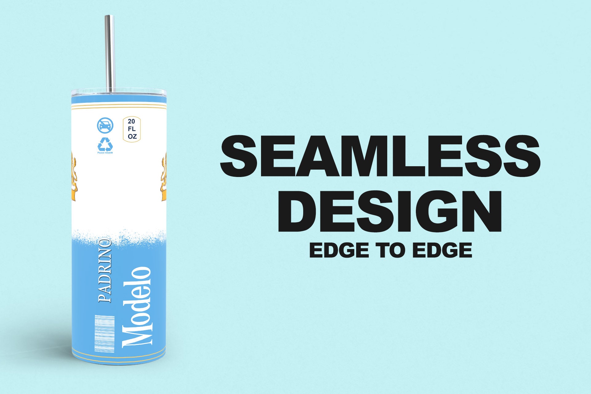 Padrino Tumbler Design, Soy El Padrino, 20oz Tumbler Design ...